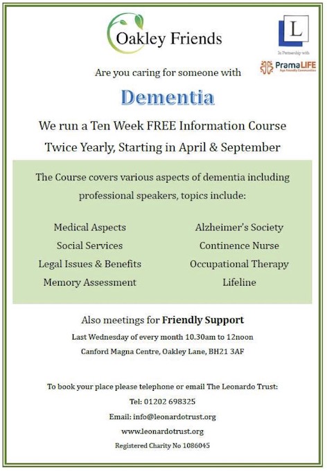 Dementia Carers Course | Dementia Friendly Purbeck